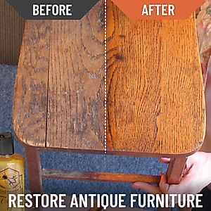 Touch Of Oranges Wood Cleaner & Polish Spray Real Orange Oil Luster Finish, Clean Kitchen Cabinets, Hardwood Floor and All Wood, Restorer, Conditioner - 32 oz