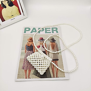 Grandxii Mini Pearl Small Purse Coin bag Crossbody Bag Shoulder Bag For Women And Girl