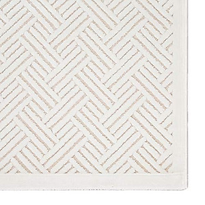 Jaipur Living Thatch 5' x 7'6" Power-Loomed Texture-Rich Geometric Area Rug, White