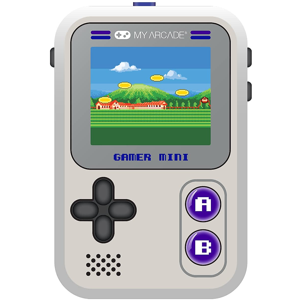 My Arcade Gamer Mini Classic-Purple: Games for Kids, Miniature Handheld Gaming System Packed with 160 Games, 1.8'' Color Display (DGUN-3924), Small
