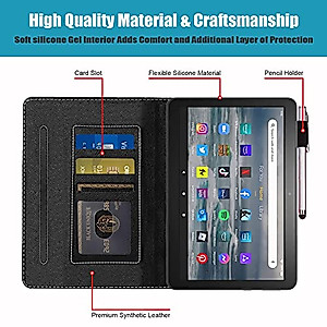 TBXOSTN Case for All-New Amazon Kindle Fire 7 Tablet (7" Display, 12th Generation, 2022 Release), Premium PU Leather Stand Cover with Smart Auto Wake, Inspirational Quotes Customized