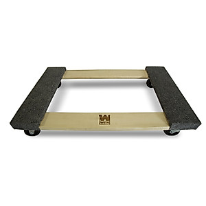 WEN Furniture Moving Dolly Two Pack + Shoulder Dolly Moving Straps - Safely Move Furniture and Heavy Objects