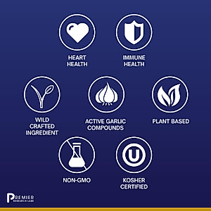 Premier Research Labs Allicidin - Garlic Allicin Supplement, Garlic Supplements, Garlic Pills, Allicin Extract, Garlic Extract, Odorless Garlic Capsules, Immune Support - 60 Vegetarian Capsules