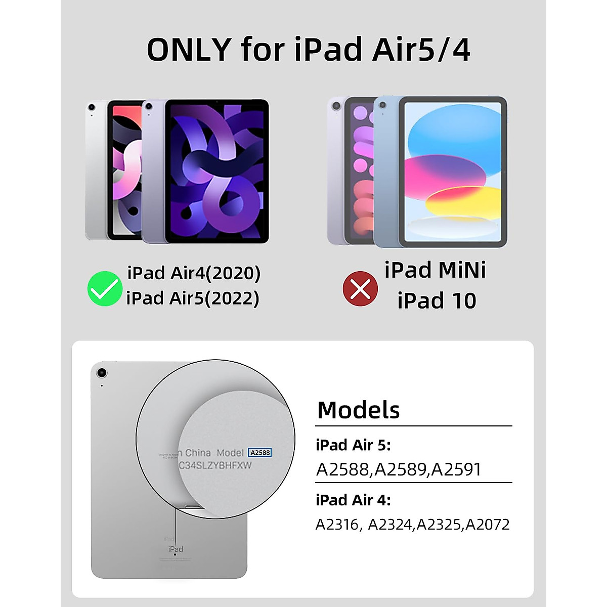 Marasone iPad Air 5th Generation Magnetic Case 2022 / iPad Air 4th 2020 Case 10.9 in Double-Layer Magnetic Folio Cover with Multiple Angles and Pencil Charging Support, Premium PU Leather（Pink）