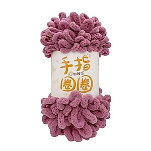 Asmoothread 10mm 7 Meters 100g/ball Thick Super Bulky Chunky Yarn for Hand Knitting Soft Big Cotton DIY Arm Knitting Roving Spinning Yarn for Blanket