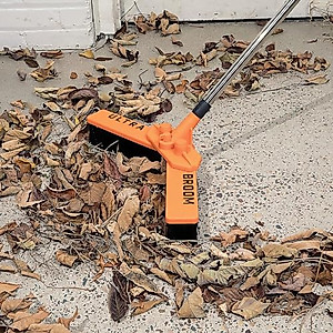 UltraBroom Outdoor Push Broom Heavy Duty V Sweep Technology