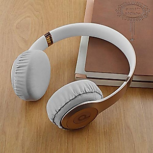 Linkidea 2 Pairs Flex Fabric Headphones Ear Covers Stretchable and Washable Sanitary Earpad Protectors Compatible with AKG, ATH, Beat, Sennheiser, Sony Headphones (S/Grey)