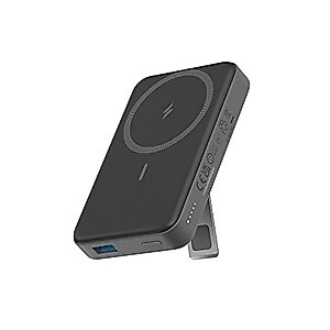 Anker 633 Magnetic Battery (MagGo), 10,000mAh Foldable Wireless Portable Charger, 20W USB-C Power Delivery for iPhone 14/14 Pro / 14 Pro Max, iPhone 13/12 Series. (Black)