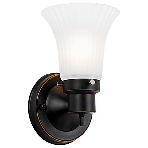 Design House 505115 1 Light Wall Light, Oil Rubbed Bronze , Oil-rubbed Bronze