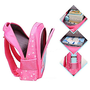 MY L. Pony Backpacks Bookbag Cute Pony Princess Style School Book Waterproof Multi Storey Bags