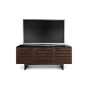 BDI Corridor 8177 Triple-Width Media Console with Drawer, Chocolate Stained Walnut