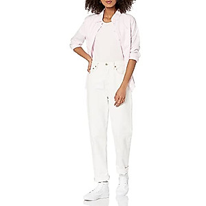 Amazon Essentials Women's Classic-Fit Short-Sleeve Crewneck T-Shirt, Pack of 2, Light Grey Heather/Light Pink, Large