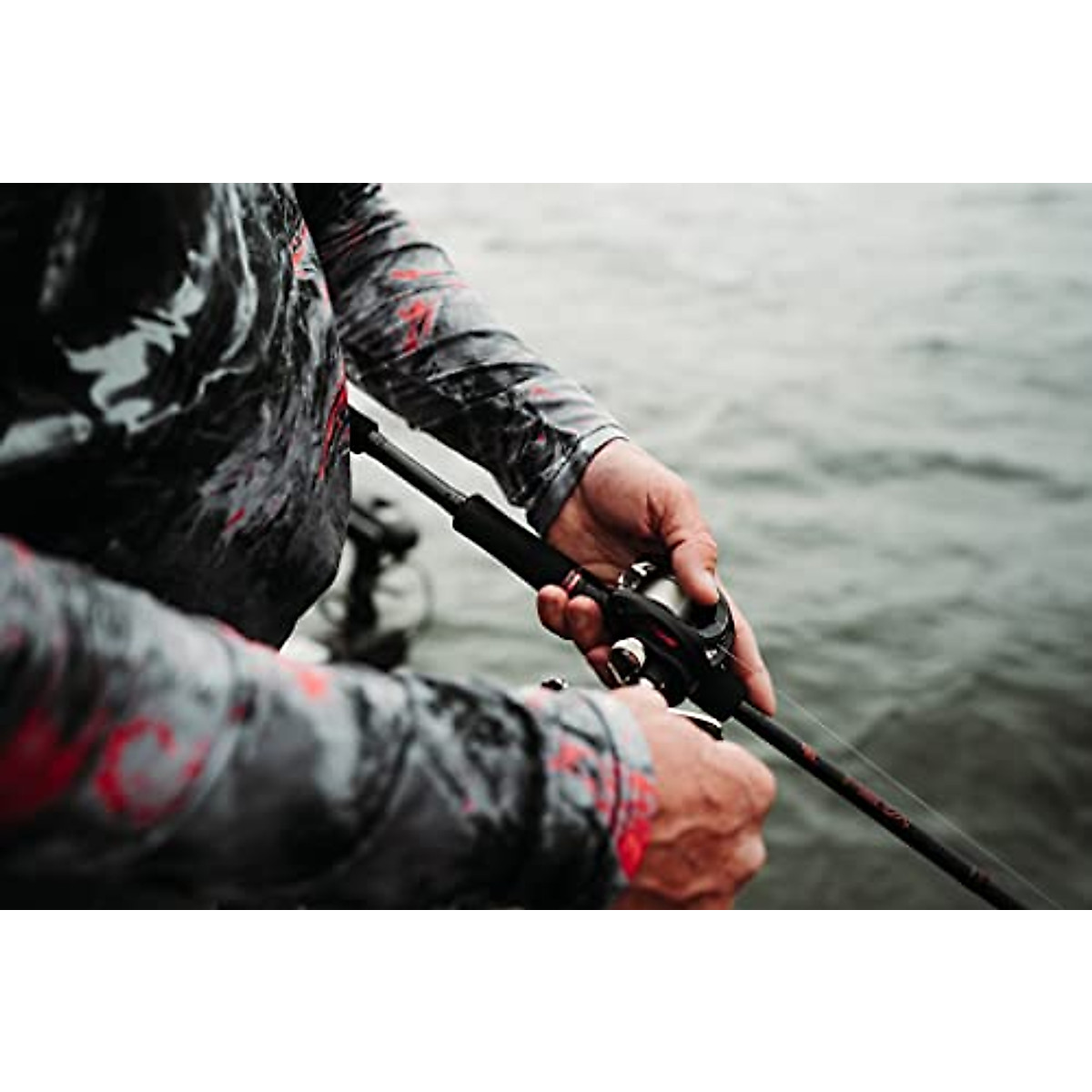 13 FISHING - Inception G2 Baitcast Reel - 7.3:1 Gear Ratio - Left Hand Retrieve (Fresh) - ING2-7.3-LH, Black