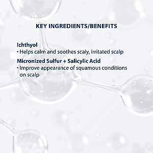 Ducray Kertyol P.S.O. Shampoo, Scalp Prone to Psoriasis, Micronized Sulfur, Salicylic Acid, Soothes Red, Irritated Scalp, 6.7 oz.