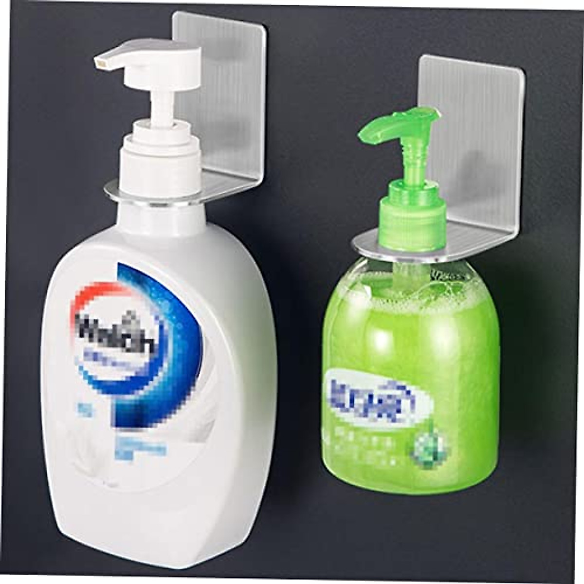 Alipis 2pcs Shower Gel Hanger Shelving Brackets Wall Mount Shelves Hand Wash Dispenser Shower Holder Storage Unit Metal Shelving Heavy Duty Bottle Holder Shampoo Bottle