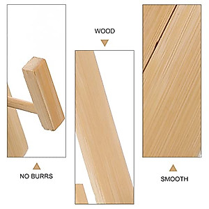 FOMIYES Japanese Hand Held Fan Holder Wood Folding Fan Stand Wall Hanger Wood Folding Fan Stand Japanese Fan Rack Hand Fan Display Base Chinese Fan Display Holder