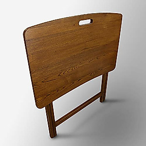 PRESTO PRODUCTS COMPANY American Trails Arizona Folding Table with Solid Red Oak,Warm Brown