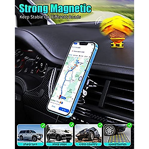 Magnetic Wireless 15W Max Car Charger and Mag-Safe Mount Hold for iPhone 12/13/ 14/Mini/pro/pro max Air Vent NewQ
