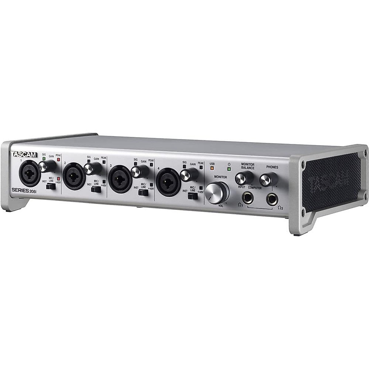 Tascam SERIES 208i 20 IN/8 OUT USB Audio Interface with MIDI, DAW Recording Software for Songwriting, Podcasting, Recording