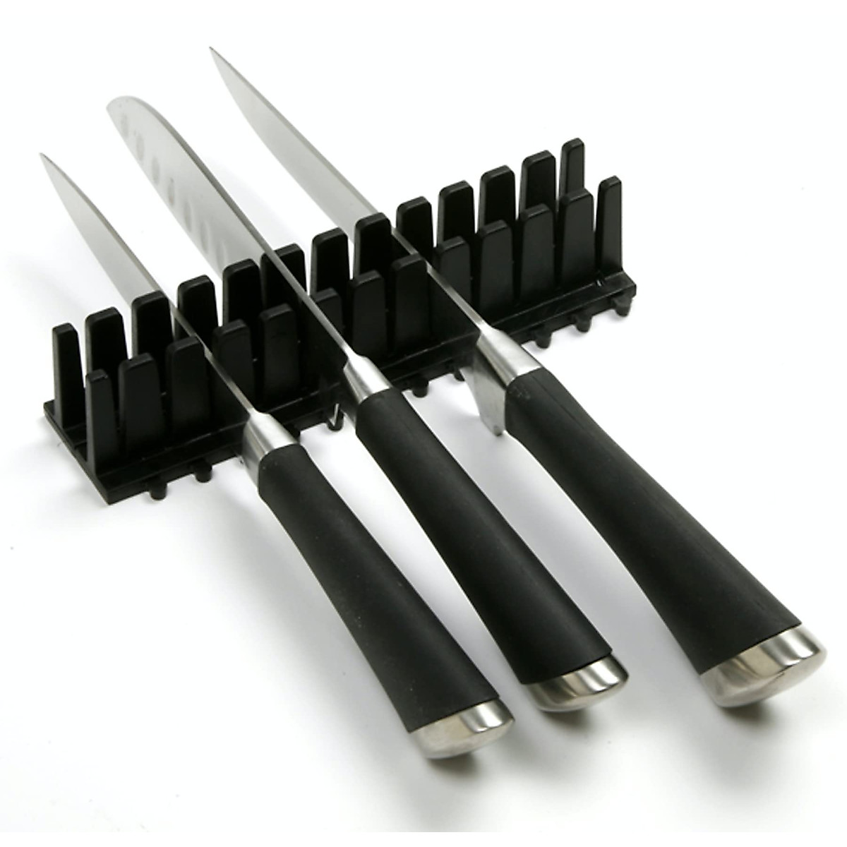 Norpro 4Pc Knife Drawer Organizer Set Works w/All Knife Sizes & Styles (2-Pack)