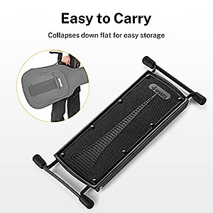 Donner Guitar Foot Stool Adjustable Guitar Leg Rest Step Footstool Black for Classical Guitar Player