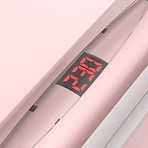 VAV Professional Hair Straightener Negative Ions Ceramic Flat Iron 1 Inch 2 in 1 Curling Iron and Straightener Constant Temperature 410°F for Girls