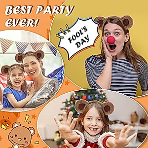 WLLHYF Easter Bear Ears Headband Cute Party Headwear Face Wash Headband Animal Head Wear Fashion Hairband Valentine's Day Hair Hoops Hair Accessories for Adult Kids Party Decoration