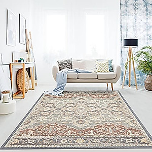 LUXE WEAVERS Floral Bohemian Cream 8x10 Area Rug