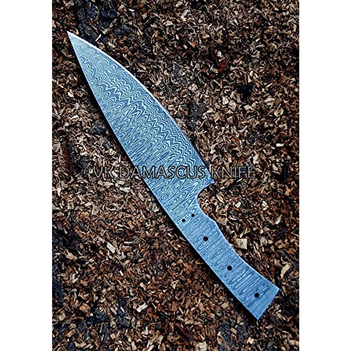 JNR Traders Forged Damascus Steel Chef Knife Blank Blade for Knife Making Diy Professional Kitchen Knives Blanks 10.50" Jnr6045Ld