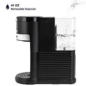 Sincreative Single Serve Coffee Maker, 2 in 1 Single Cup Coffee Makers for K Cup Pod or Ground Coffee, Compact Coffee Machine with Strong Brew Button, 6 to 14oz Brew Sizes, Gifts for Mom Dad Women Men