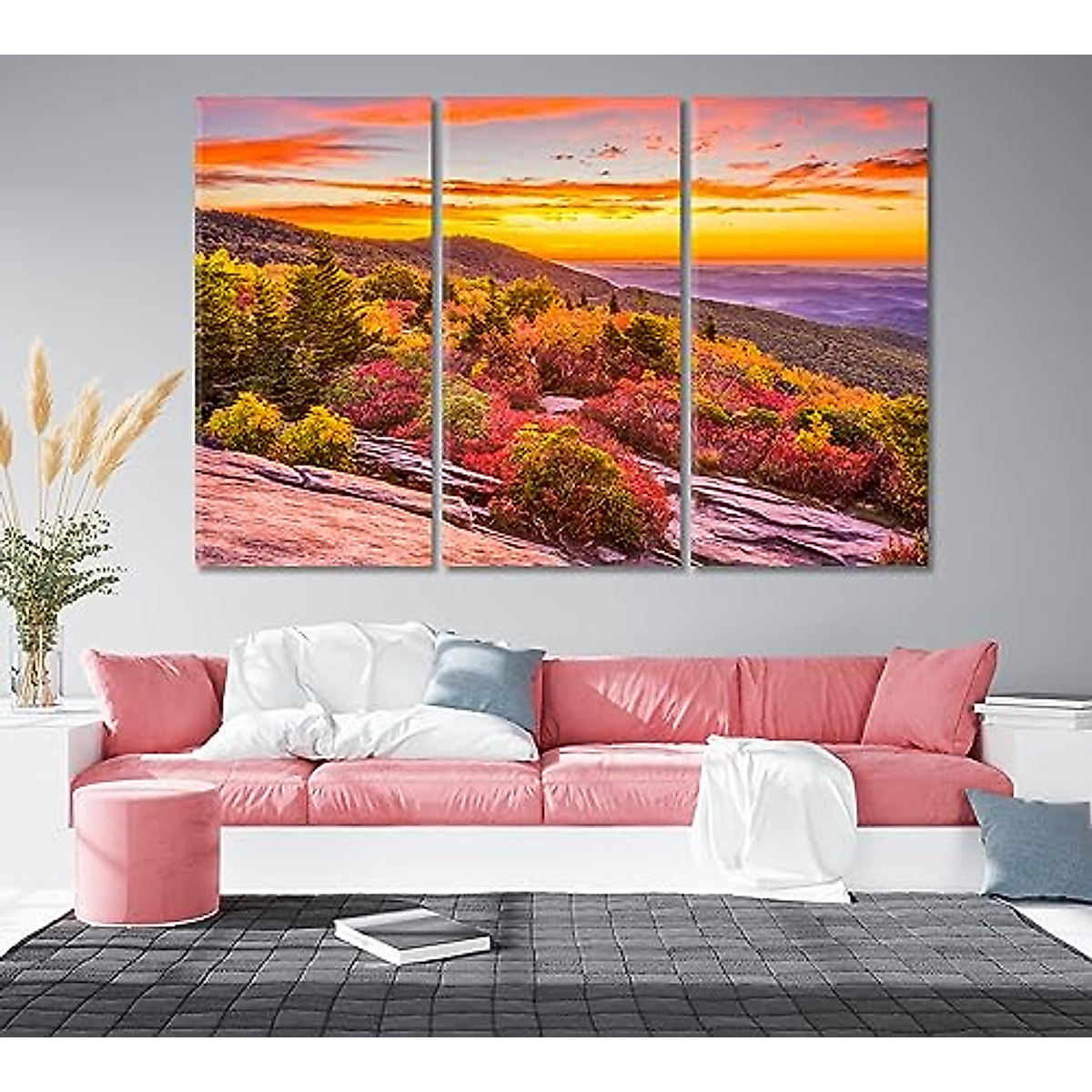 Grandpa Mountain in Autumn USA Canvas Print 1 Panel / 36x24 inches