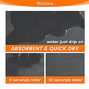 Mimore Coffee Mat - Coffee Bar Mat for Countertop 24x16 - Absorbent Hide Stain Anti-Slip Coffee Bar Accessories Under Espresso Machine Coffee Maker Mat (Dish Drying Mat)