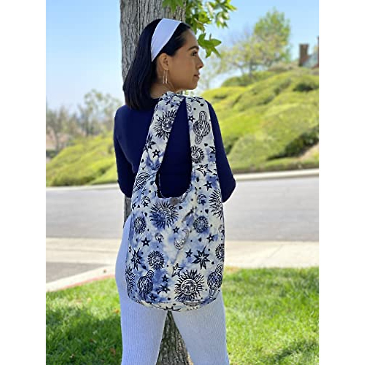 Original Collections Celestial Cross Body Shoulder Bag Purse in Blue