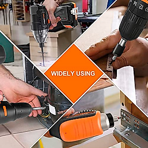 ENERTWIST Screwdriver Bit Set, 45Pcs 1/4" Impact Driver Bit Set with Impact Grade Socket Adapter for Automotive Mechanic Vehicle Repairs, DIY, Household Maintenance and Most General Repairs