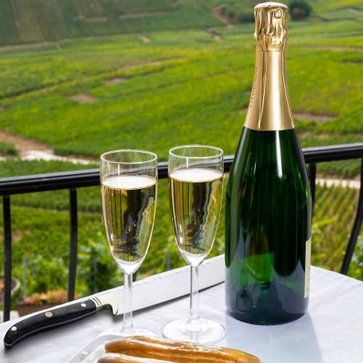 Lichamp Champagne Saber Sword with Forged Damascus Blade Champagne Knife Opener, 16-1/2 inches