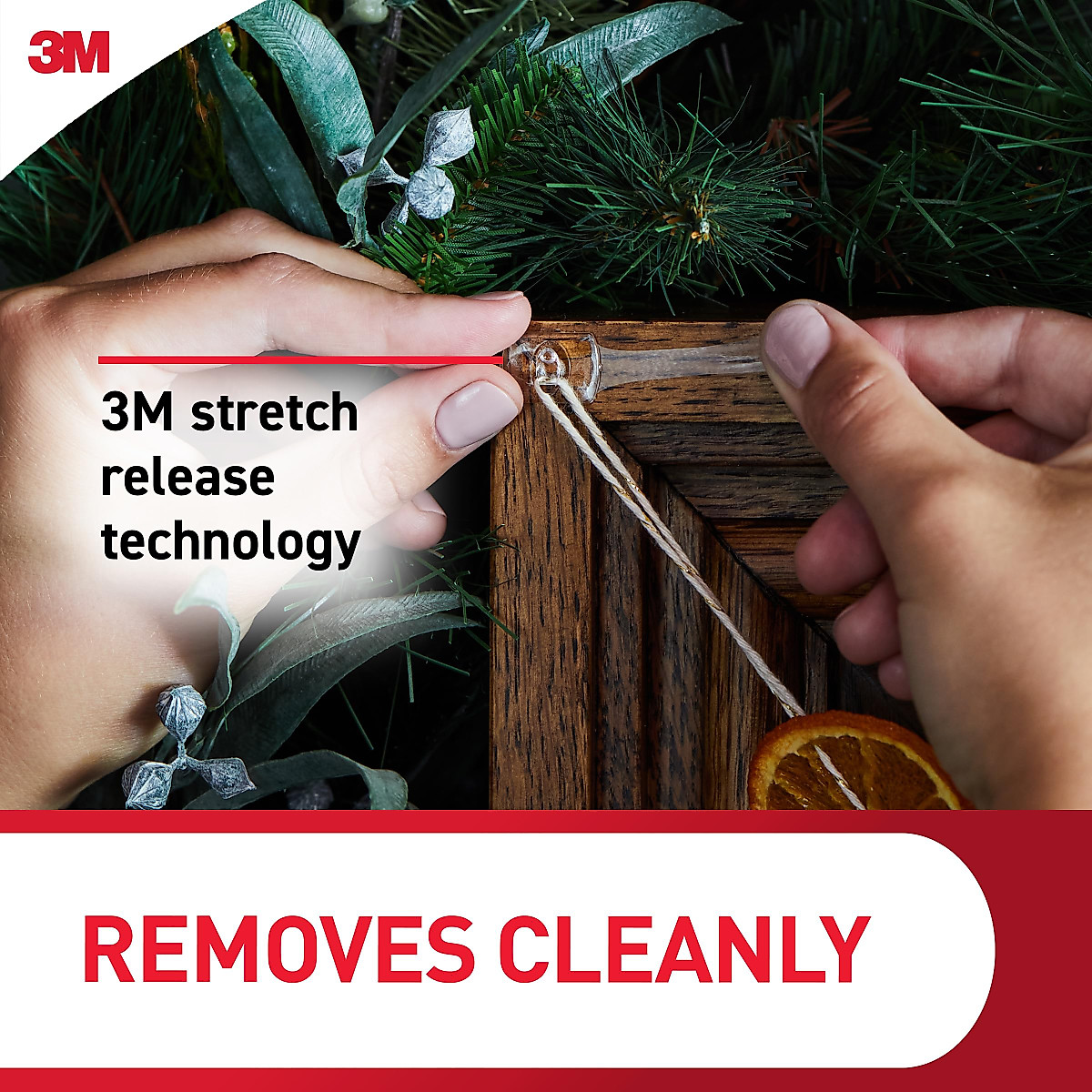 Command Indoor Mini Light Clips, Damage Free Hanging Light Clips with Adhesive Strips, No Tools Mini Wall Clips for Hanging Lights and Cables, 45 Clear Clips and 54 Command Strips