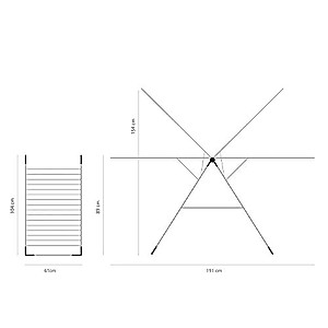 Brabantia Tower Drying Rack, Clothes Horse, Laundry Dryer