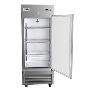 KoolMore 29" 1 Door Stainless Steel Upright Commercial Reach-in Freezer - 23 cu. ft