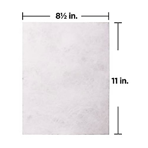 JAM PAPER Tyvek 14lb Tear-Proof Paper (55 gsm) - Pack of 50 Sheets - 8.5 x 11 - Waterproof White Paper