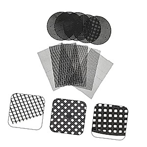HANABASS 10pcs Bottom Mat Screens Cushion Pads Drainage Hole Anti Pad Cushions Breathable Loss Gaskets Flowerpot Shop Gasket DIY Square Mesh Bonsai Flower Garden Pot Plant Screen Net Mats