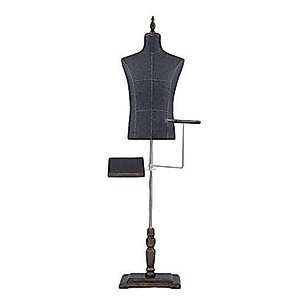 Mannequin Tailors Dummy Dressform Mannequin Dressmakers Male Tailors Dummy Torso Display for Dressmakers with Wood Tripod Base Dressform Mannequin