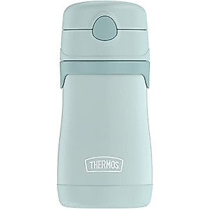 THERMOS Baby 10 Ounce Stainless Steel Vacuum Insulated Straw Bottle, Mint