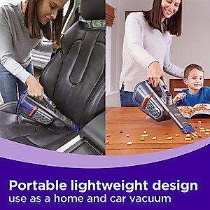 BLACK+DECKER Furbuster Handheld Vacuum for Pets, Cordless, AdvancedClean+, Gray (HHVK515JP07)