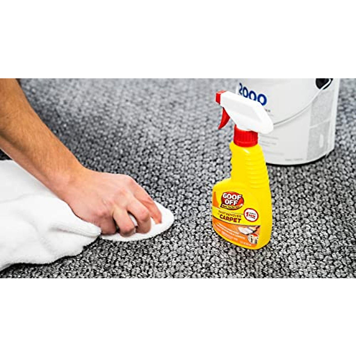 Goof Off FG910 Paint Remover Carpet Cleaner Solution –, 12 oz. Spray