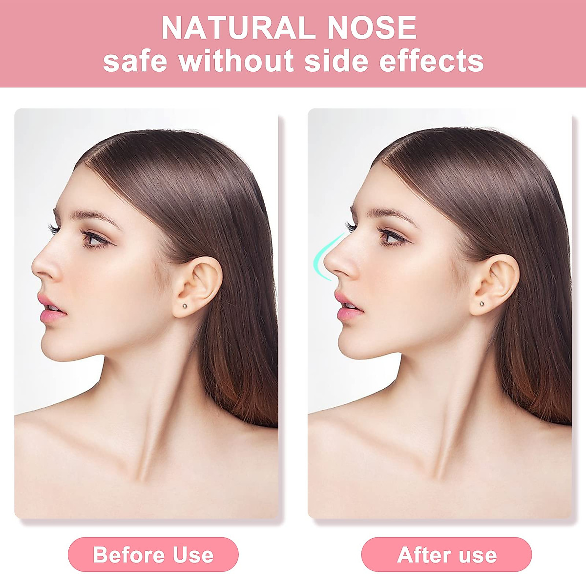 INHDBOX 1 Set Nose Up Lifting Nose Shaper Lifter Nose Slimmer Nose Corrector Nose Bridge Straightener Beauty Tool 3 Size Pain Free