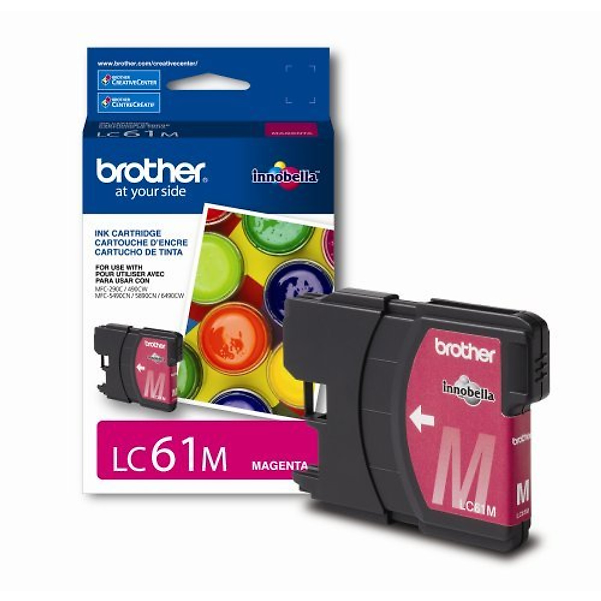 Brother Ink Cartridge, 325 Page Yield, Magenta (LC61M)