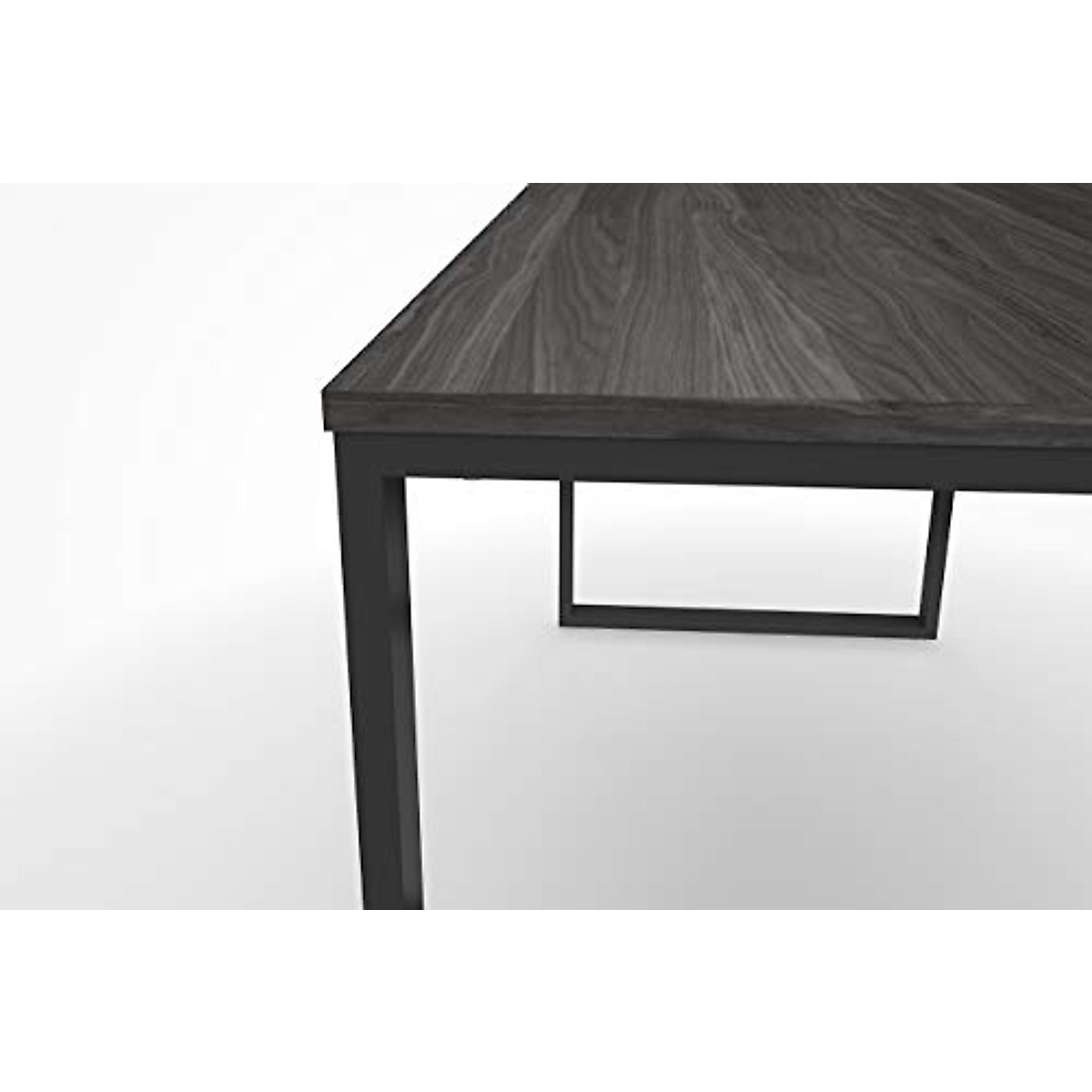 HON Basyx Commercial-Grade Executive Desk, 55", Gray