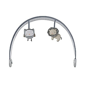 Ingenuity SmartBounce Automatic Baby Bouncer Seat with White Noise, Music, -Toy Bar & 2 Plush Infant Toys, 0-6 Months Up to 20 lbs (Braden)