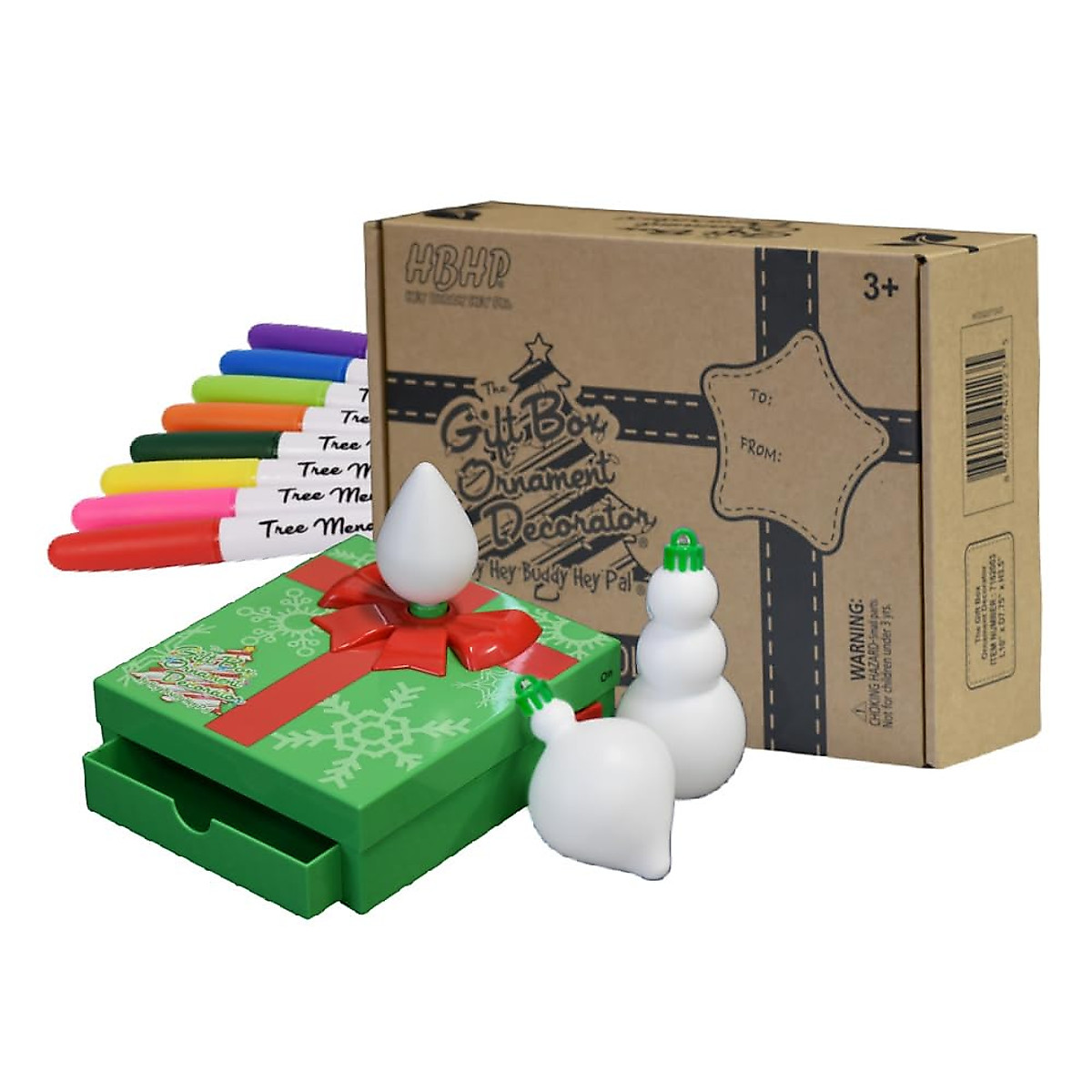 The Treemendous Ornament Decorator - Gift Box Ornament Decorating Kit - Ages 3 and Up