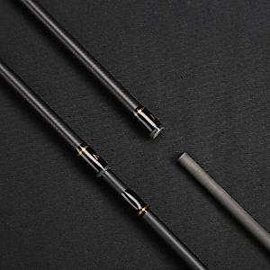 Entsport Camo Legend 2-Piece 7-Feet Spinning Rod 24 Ton Carbon Fiber Spincasting Fishing Rod with 2 Tips - Medium and Medium Heavy Portable Spin Bass Fishing Rod